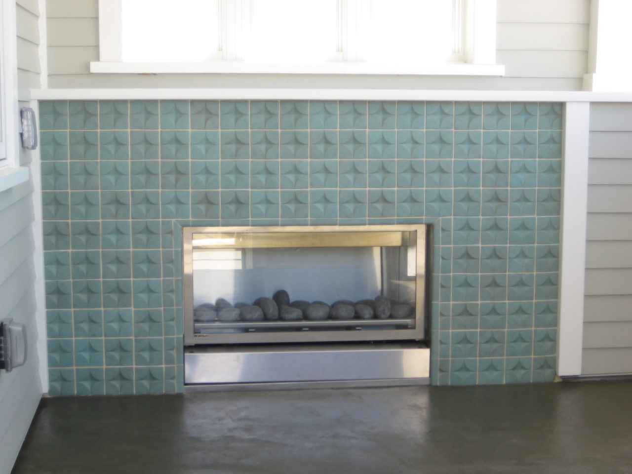 Contemporary Mid-Century Modern Fireplace - Mission Tile West
