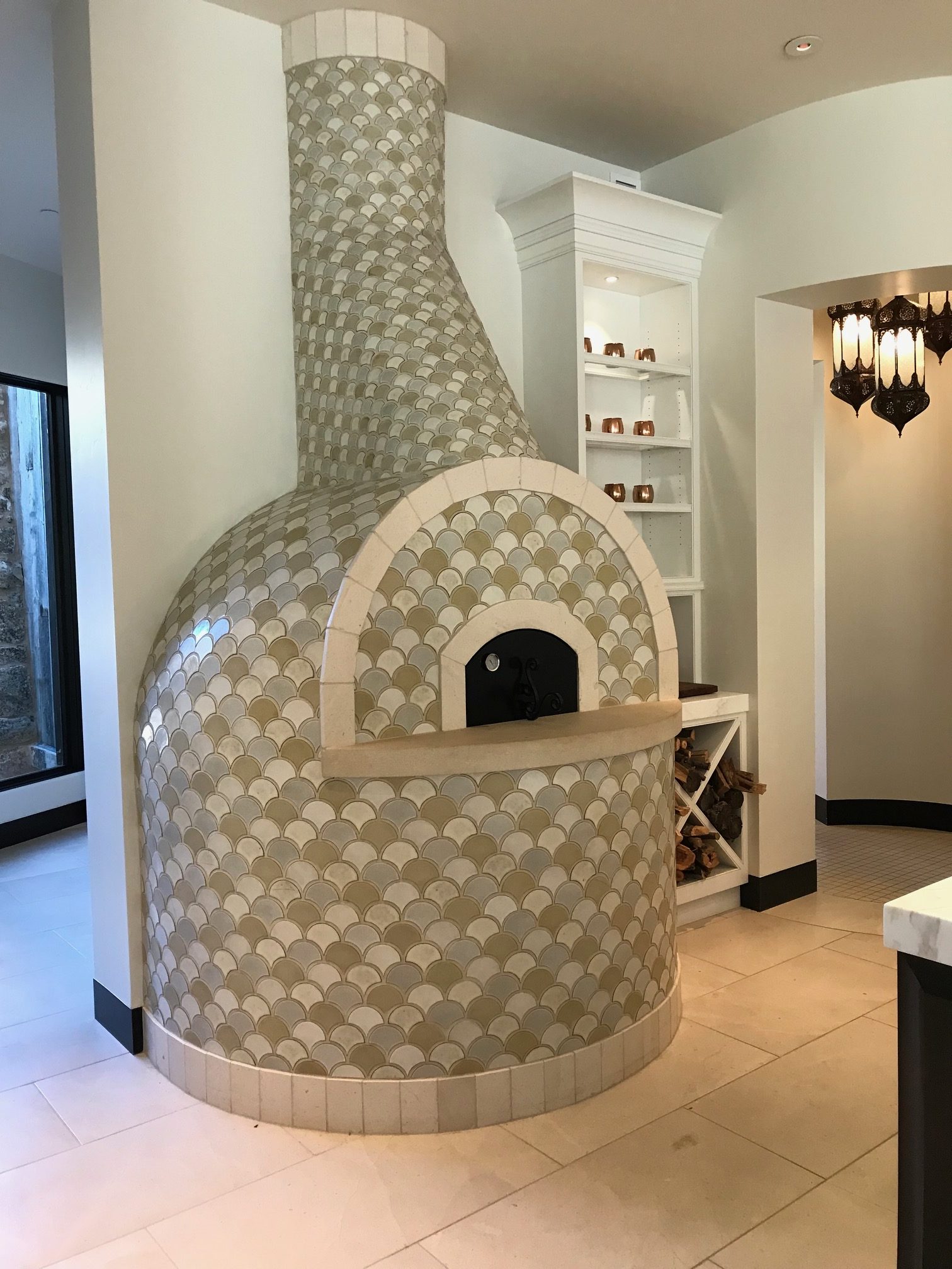 Whimsical Pizza Oven - Mission Tile West
