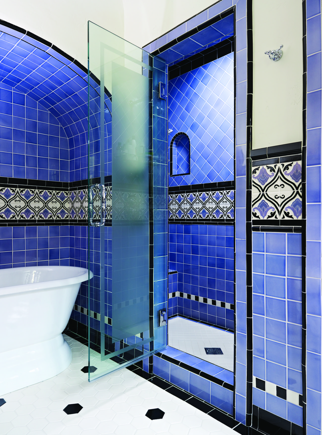 Purple Tile Bathroom - Mission Tile West