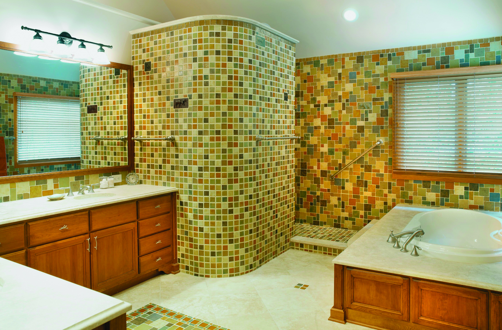 Mission Style Bathroom Tile