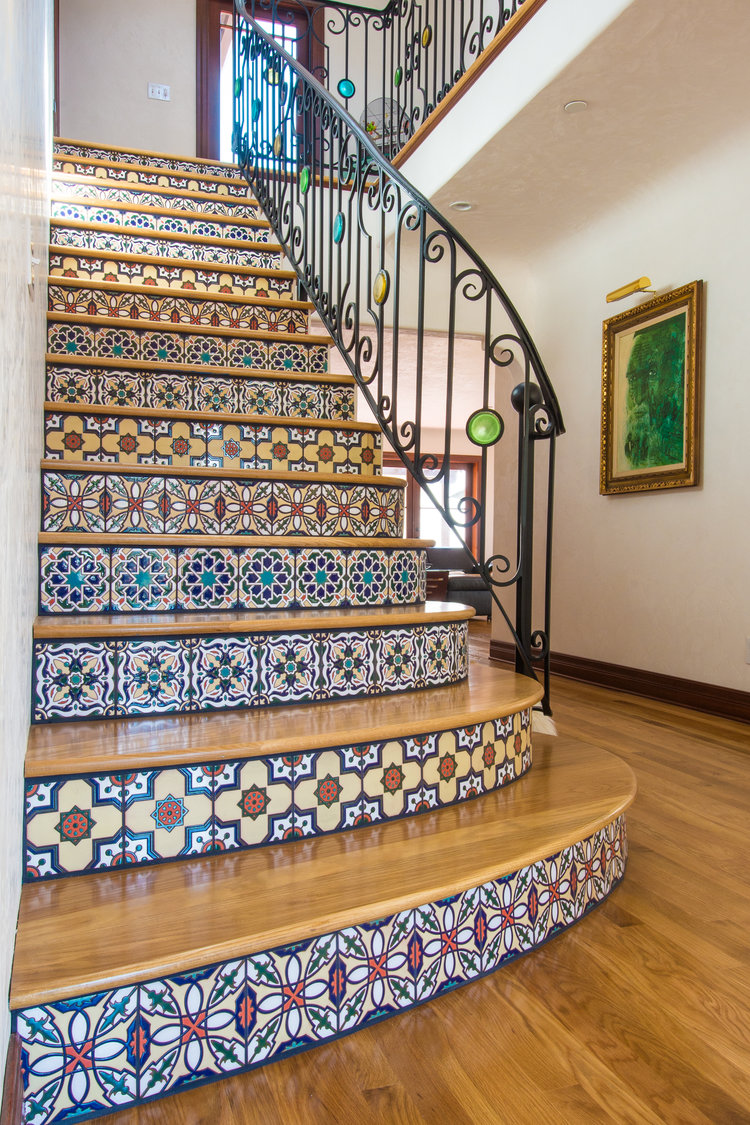 Spanish Mexican Interior Style Stairs